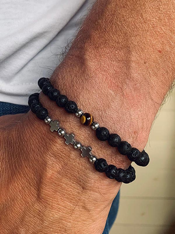 Cross street style bracelets 2Pcs/set – Troboy